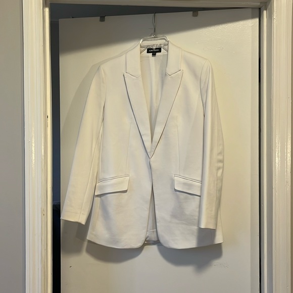 Express | Jackets & Coats | Express White Oversized Blazer | Poshmark